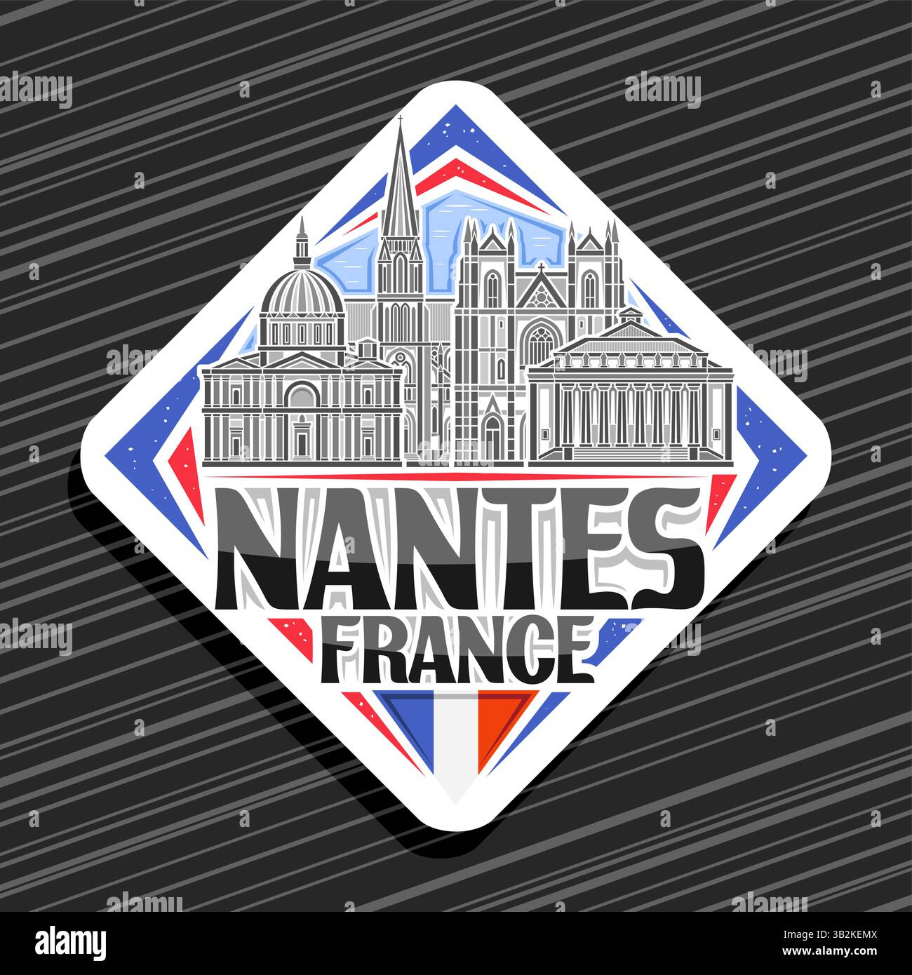 European port town Stock Vector Images - Alamy