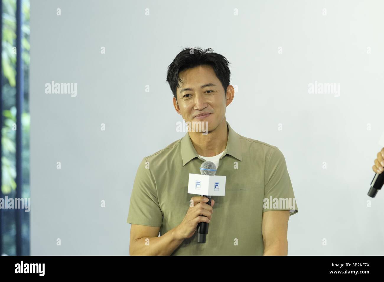 Chinese actor Wang Yang attends an activity in Chengdu City, southwest ...
