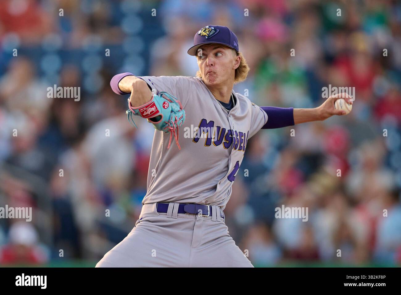 Fort Myers Mighty Mussels pitcher Dasan Hill (23) during an MiLB ...