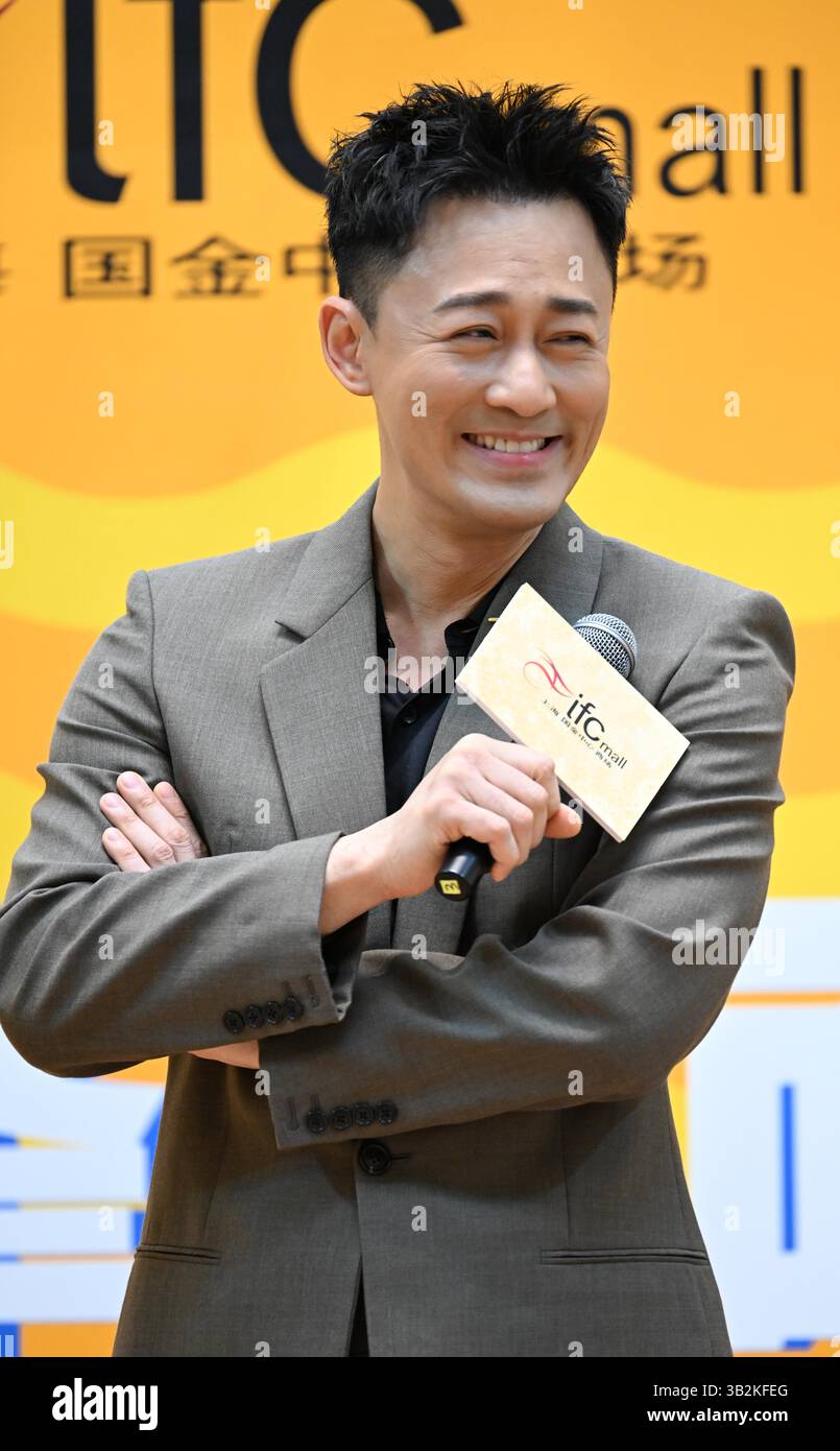 Hong Kong actor and singer Raymond Lam attends an activity in Shanghai ...