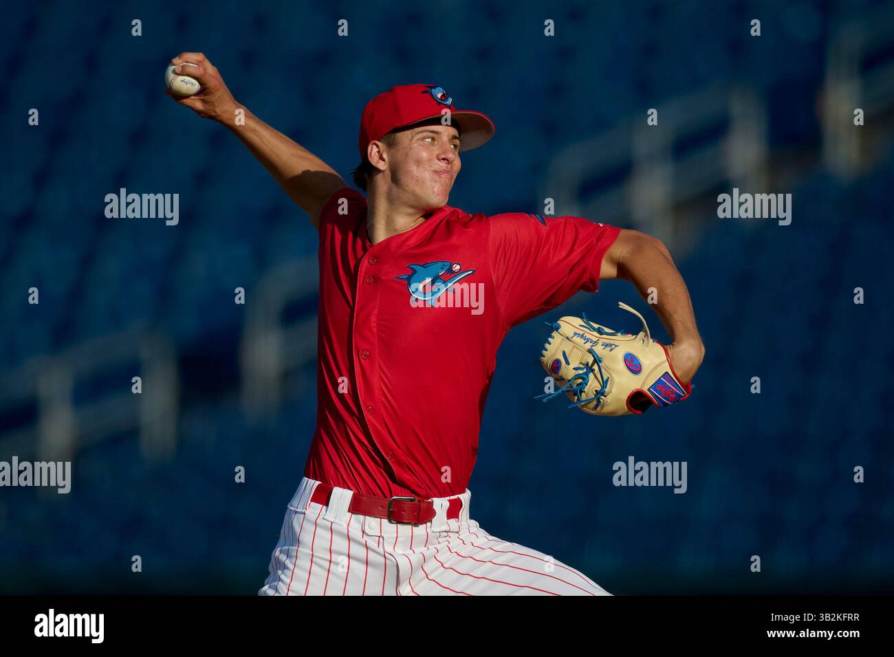 Clearwater Threshers pitcher Luke Gabrysh (9) during an MiLB Florida ...