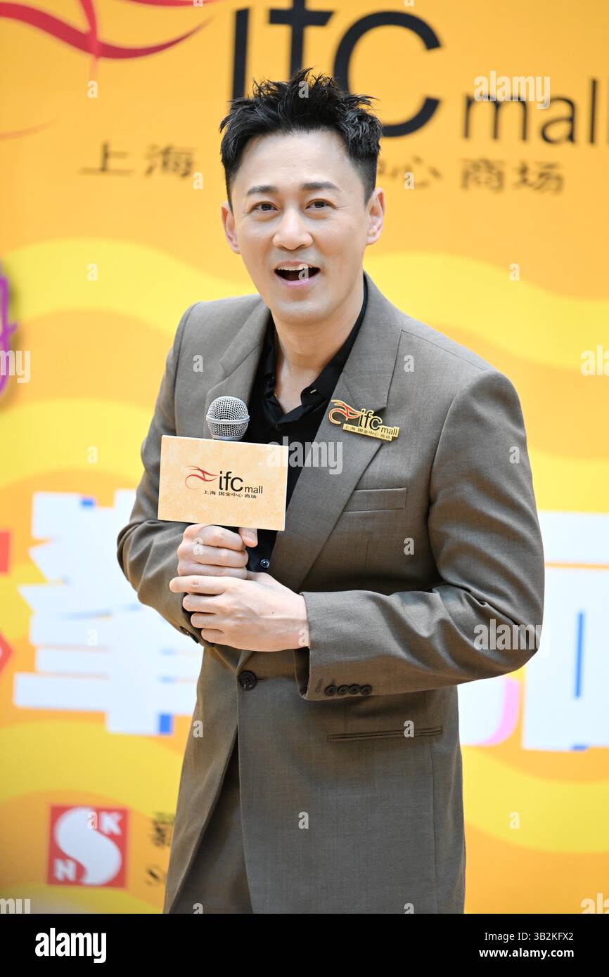 Hong Kong actor and singer Raymond Lam attends an activity in Shanghai, China, 26 April, 2025 ...