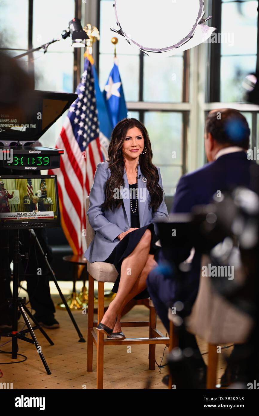 Department of Homeland Security (DHS) Secretary Kristi Noem is ...