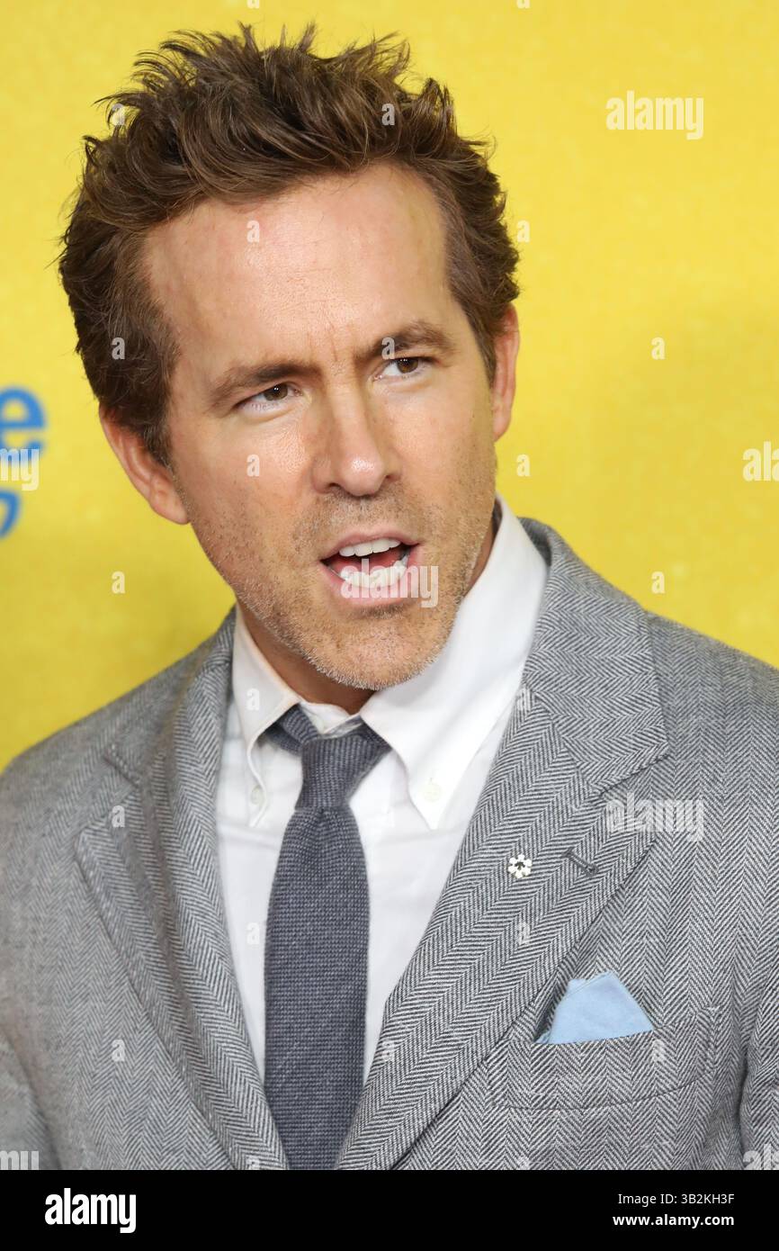 New York, New York, USA. 27 April 2025. Ryan Reynolds attends a ...