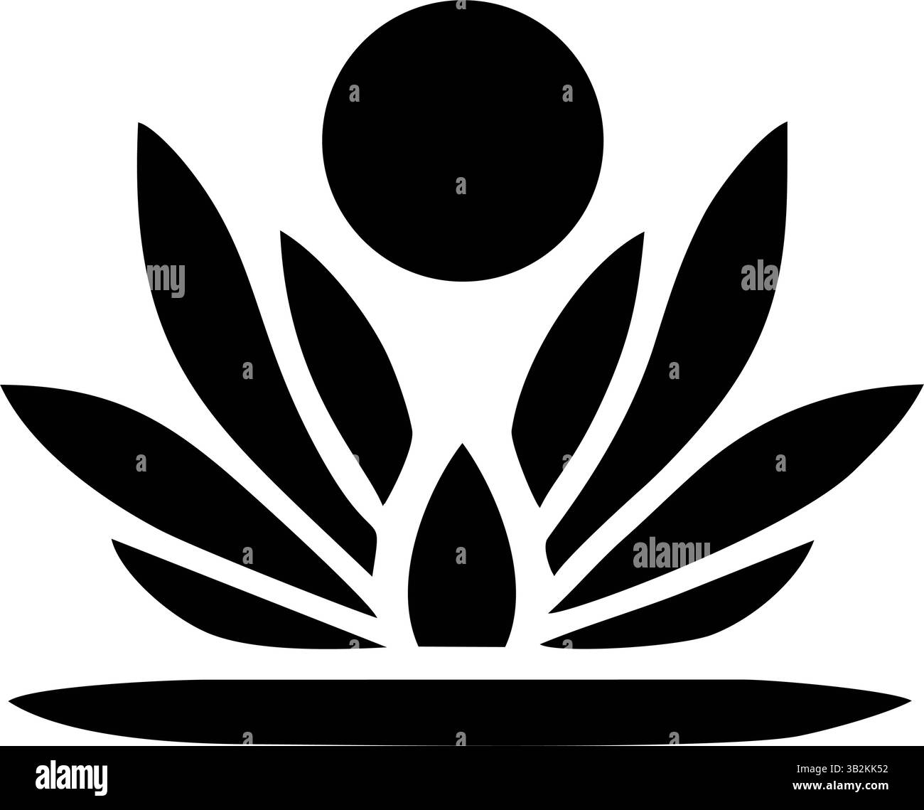 A striking black and white abstract design, featuring a symmetrical ...