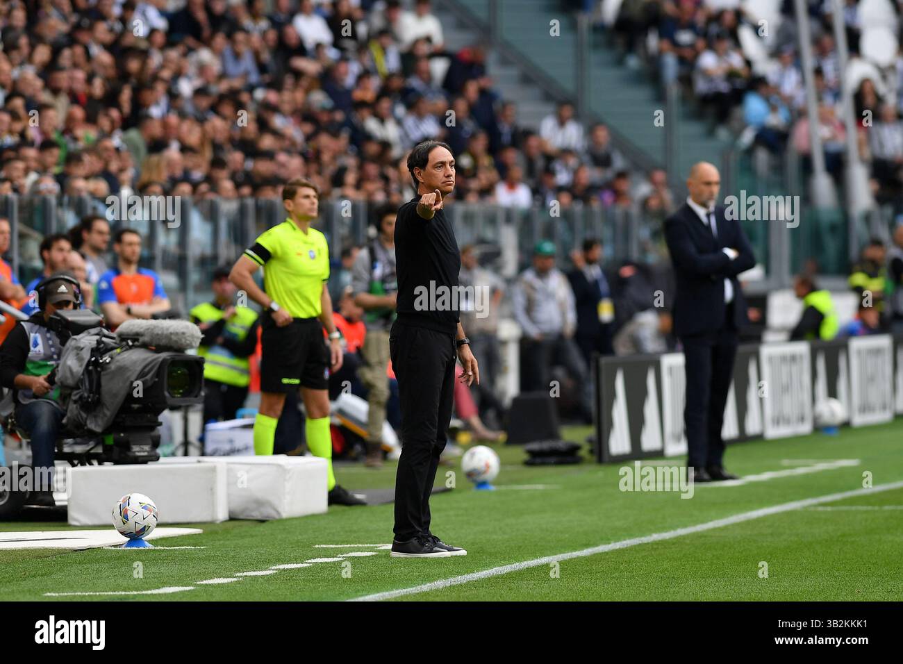 Turin, Italy. 28th Apr, 2025. Alessandro Nesta Head Coach of AC Monza ...