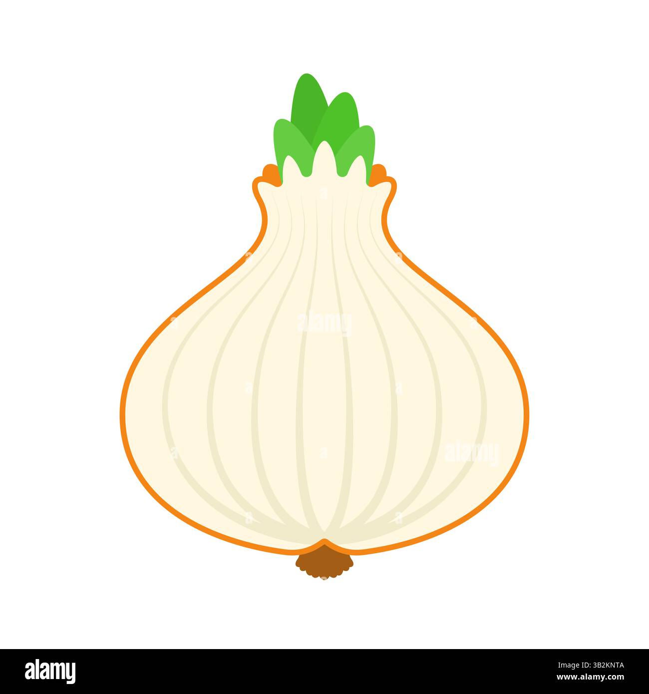 Onion bulb sign icon. Onion slice isolated. Vegetable symbol Stock ...