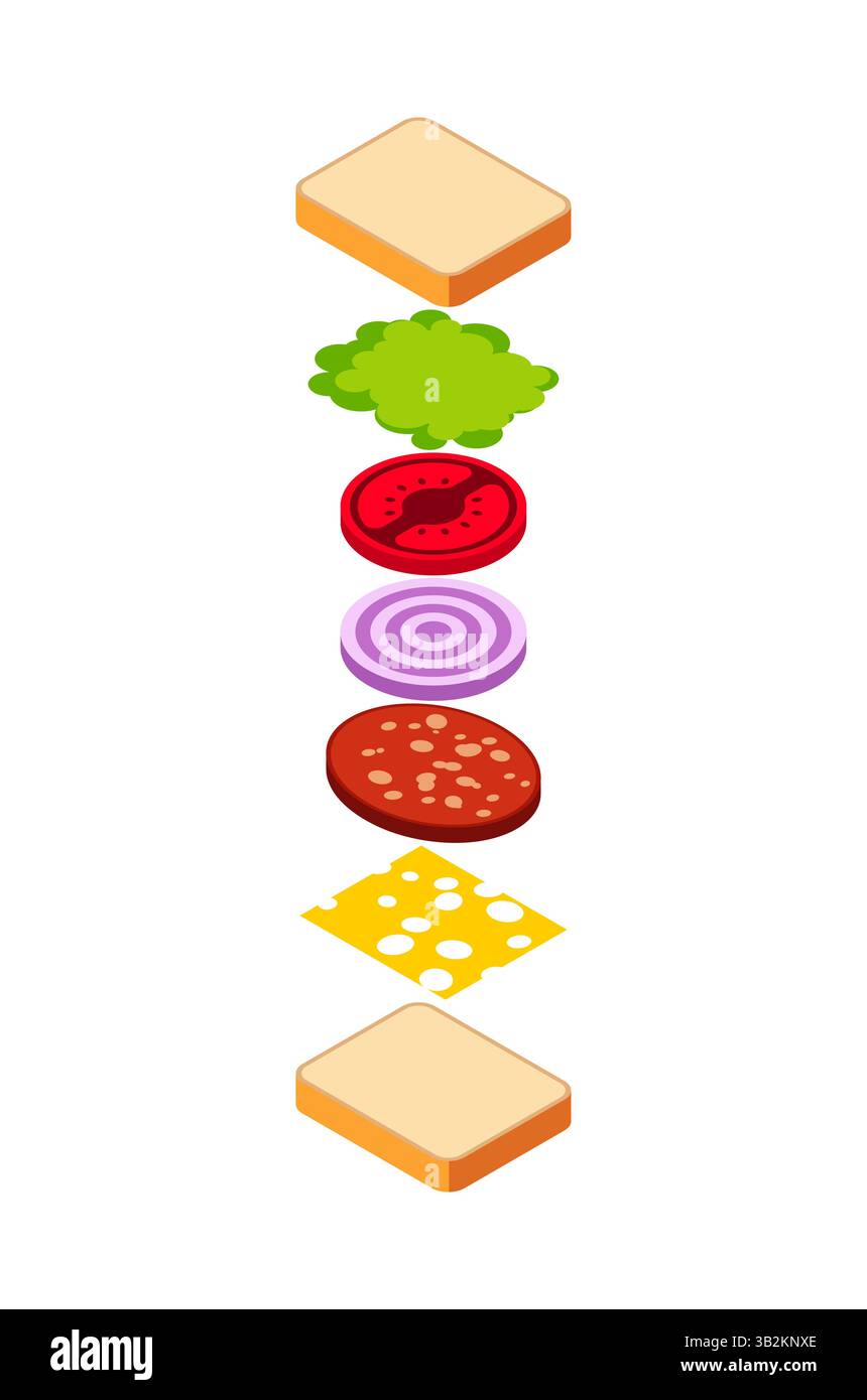 Bread onion cheese Stock Vector Images - Alamy