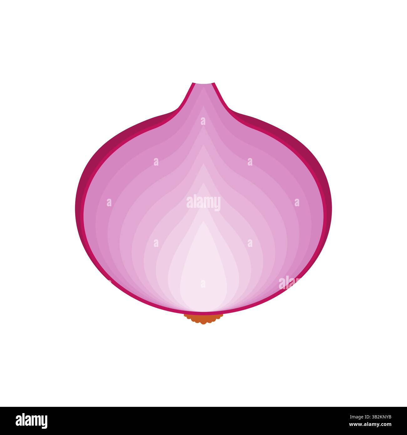 Red Onion bulb sign icon. Onion slice isolated. Vegetable symbol Stock ...