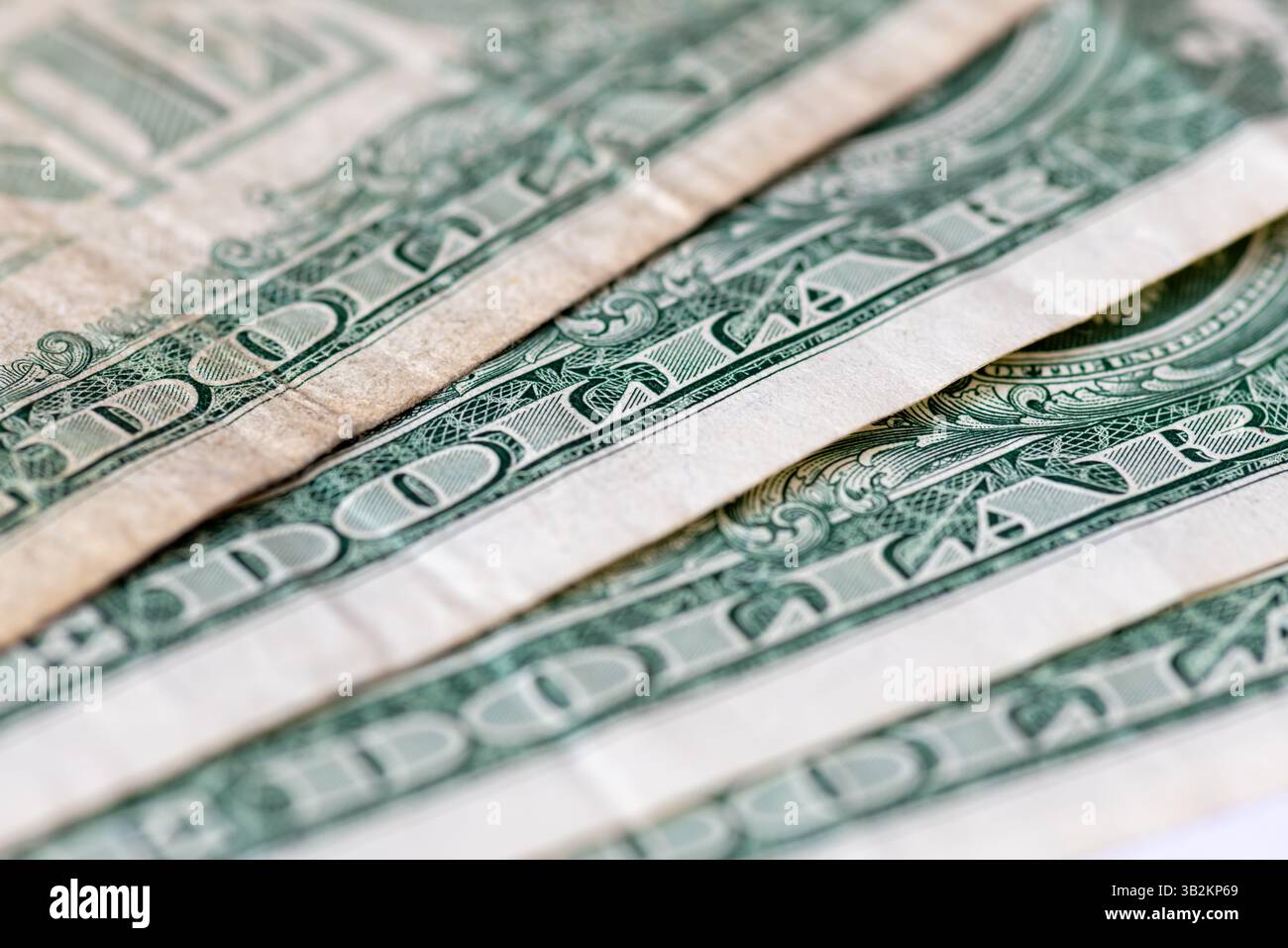 The word Dollar as printed on the United States of American one dollar ...