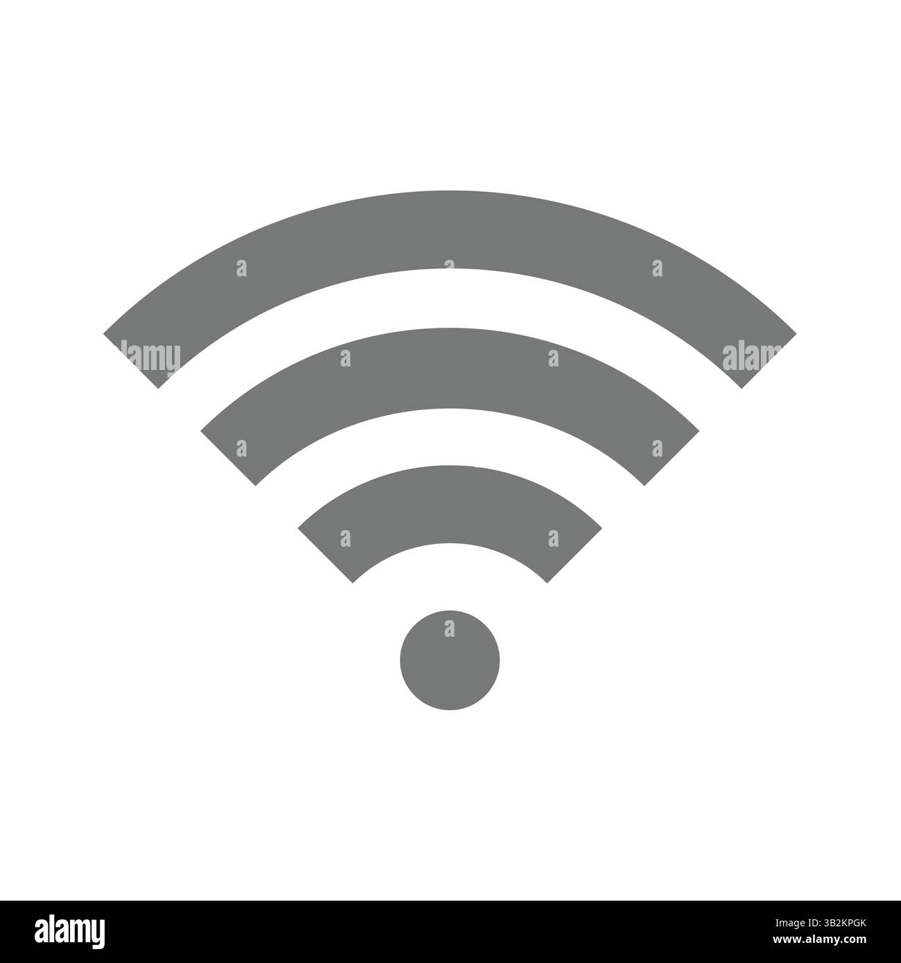 Wi-fi connection wave vector icon. Wi fi internet access symbol Stock Vector Image & Art - Alamy