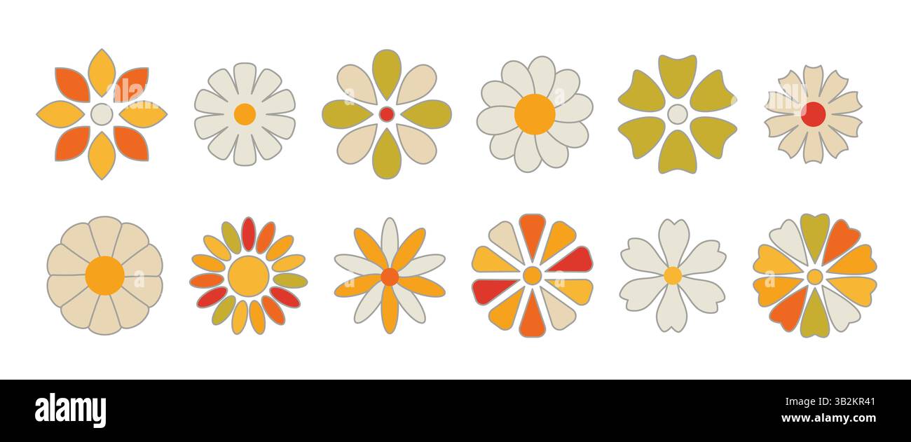 Boho style vector collection Cut Out Stock Images & Pictures - Alamy