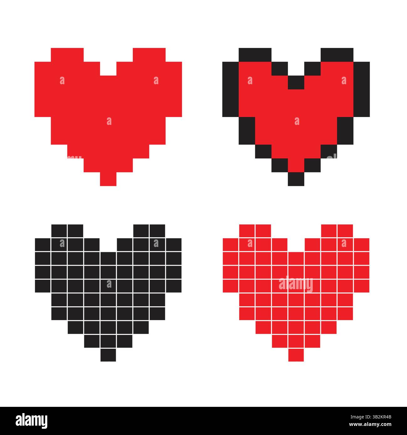 Valentine day 8 bit symbol Stock Vector Image & Art - Alamy