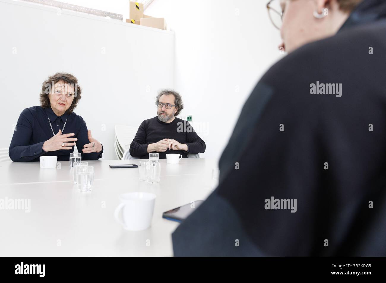 (from left) Architect Sabine Pollak and university professor Michael ...