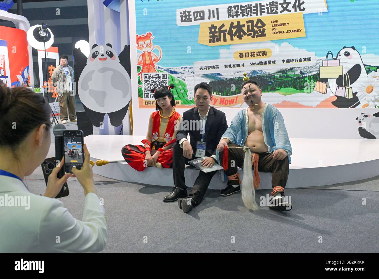 Leshan,China.25th April 2025. The 11th Sichuan International Tourism Travel Expo and the Sichuan ...