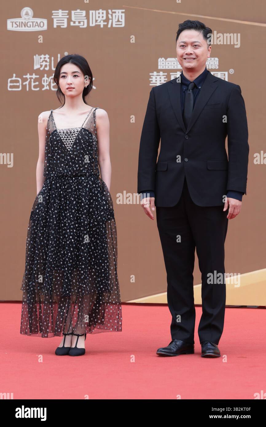 Chinese actress Zhang Zifeng poses on the red carpet at the 20th ...