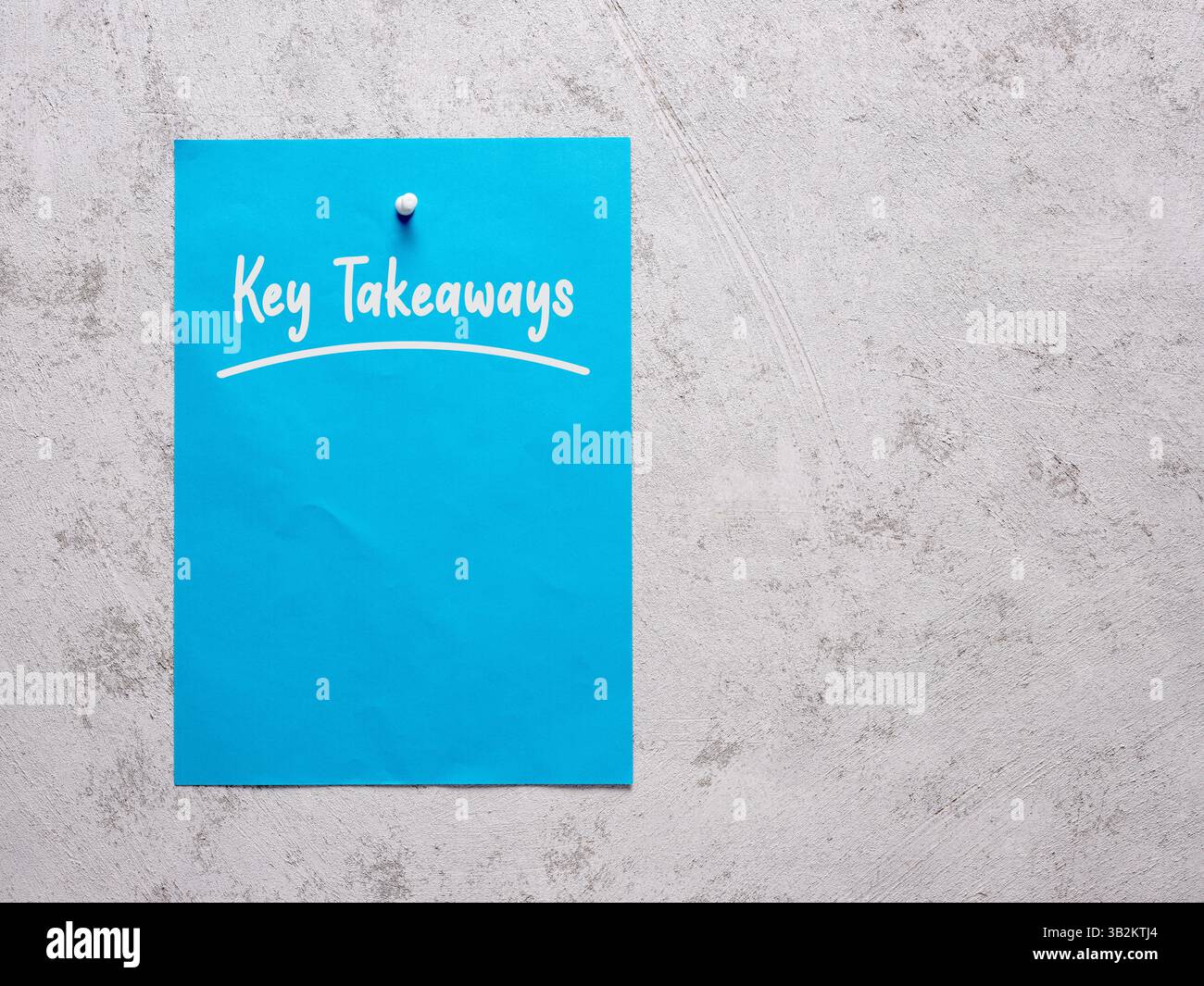 Key takeaways text on white hi-res stock photography and images - Alamy