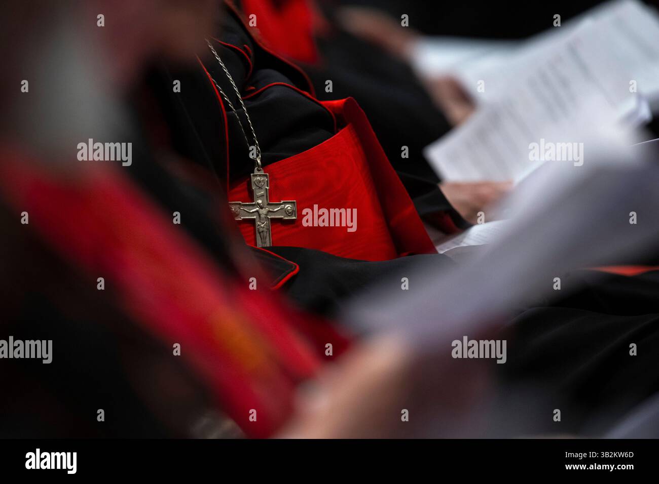 Rome, Italy. 27 April, 2025. Cardinals pay tribute to the late Pope ...