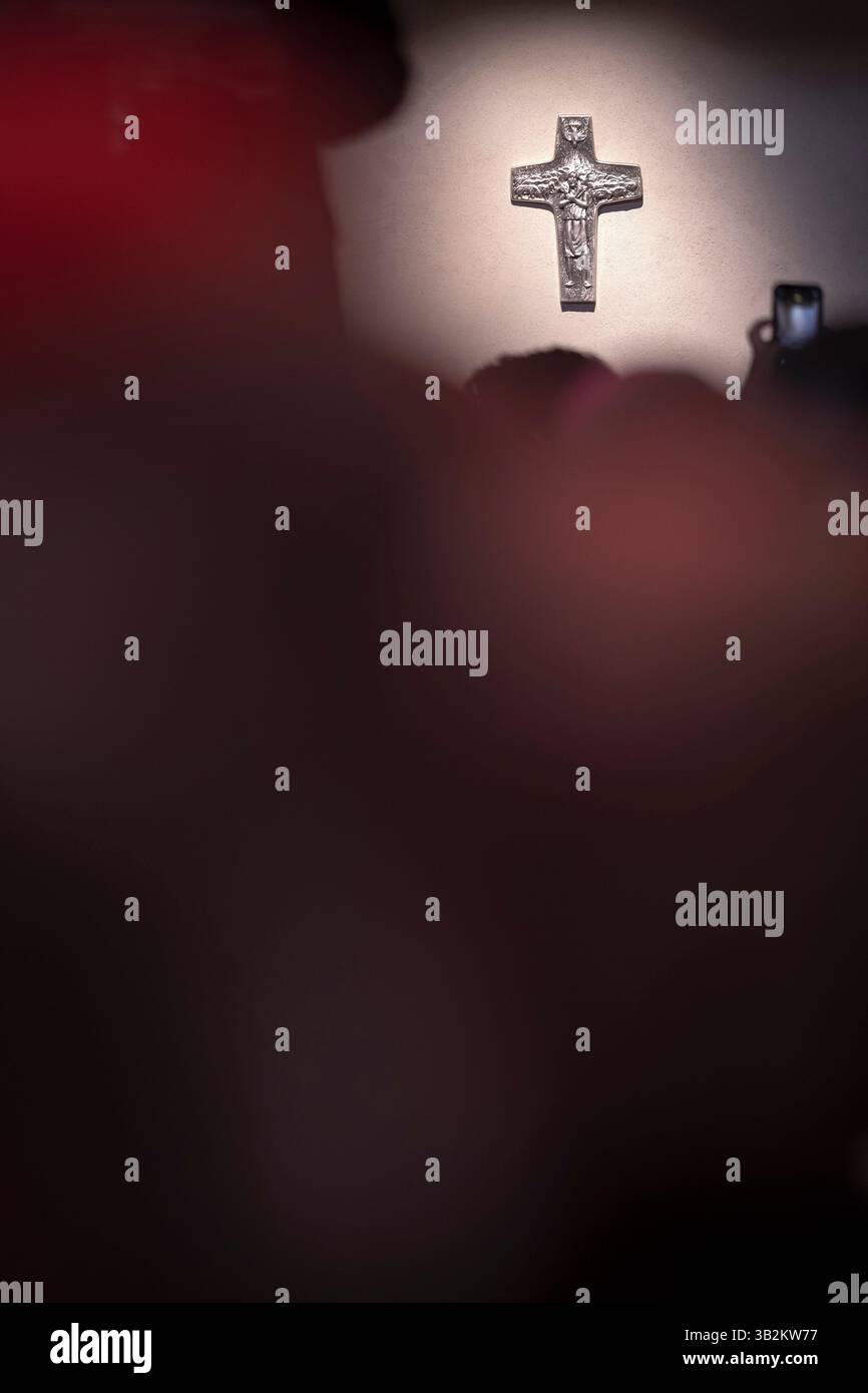 Rome, Italy. 27 April, 2025. Cardinals pay tribute to the late Pope ...