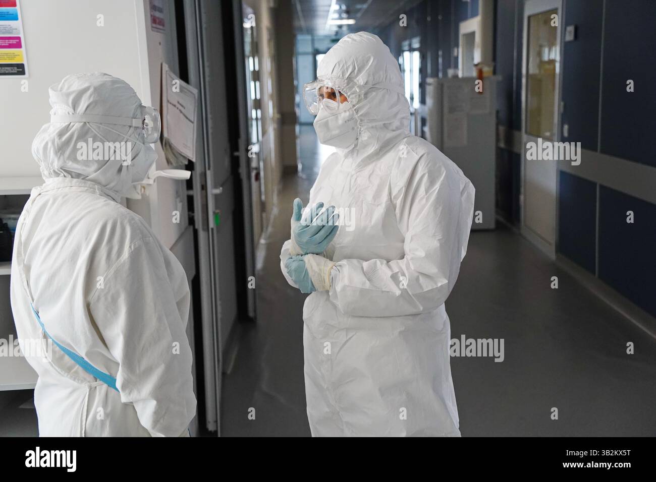 Doctors of the infectious diseases department of the hospital Stock ...