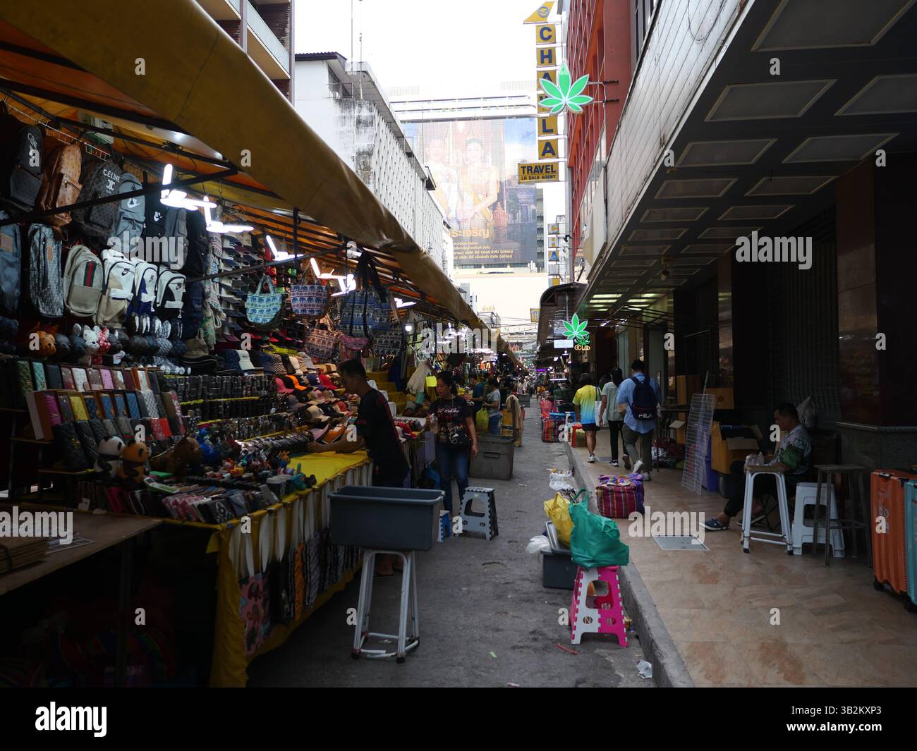 Patpong Road, Bangkok, Thailand - Evening, April 23, 2025. Before ...