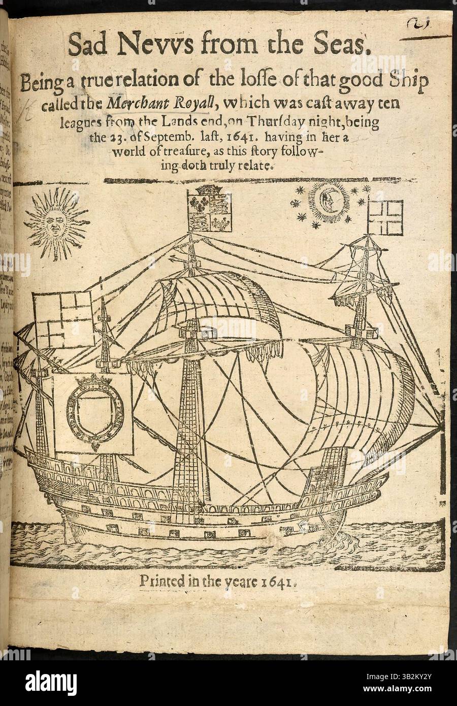 7685. British merchant ship "Merchant Royal" from 1641 Stock Photo - Alamy