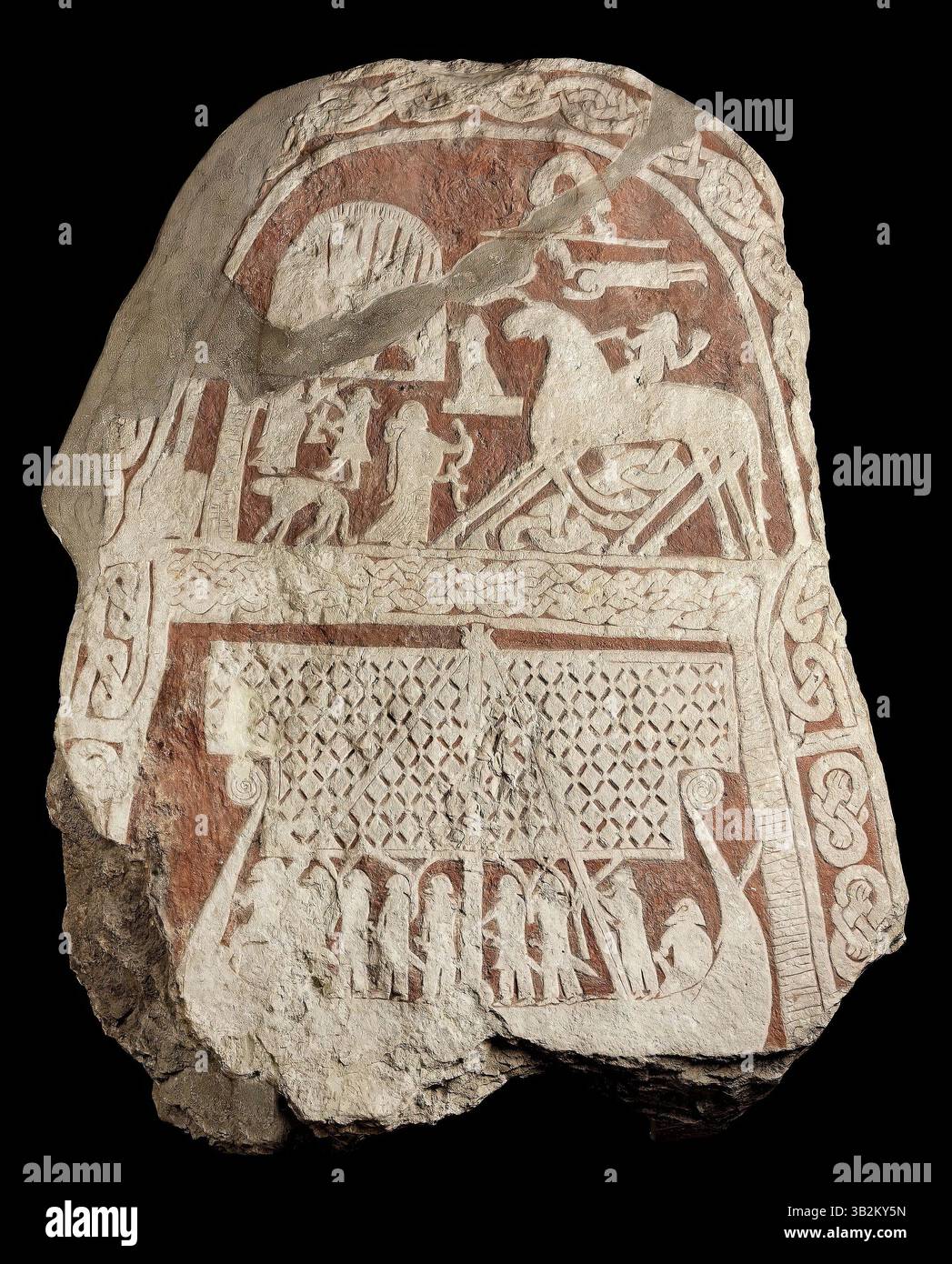 7714. Tjangvide stone is a Viking Age image stone from Tjängvide dating ...