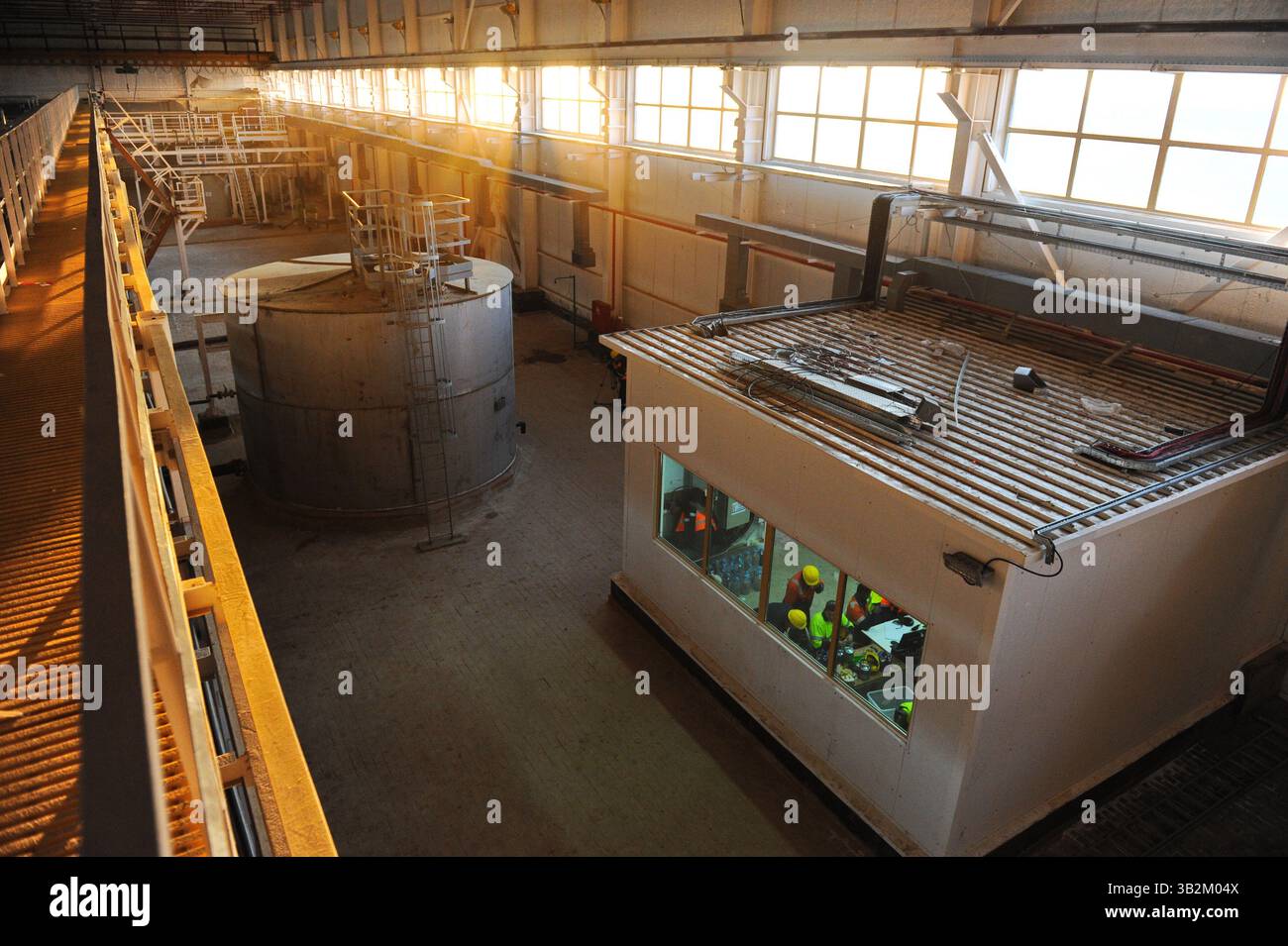 Technical hall with equipment at the enterprise for the extraction and ...