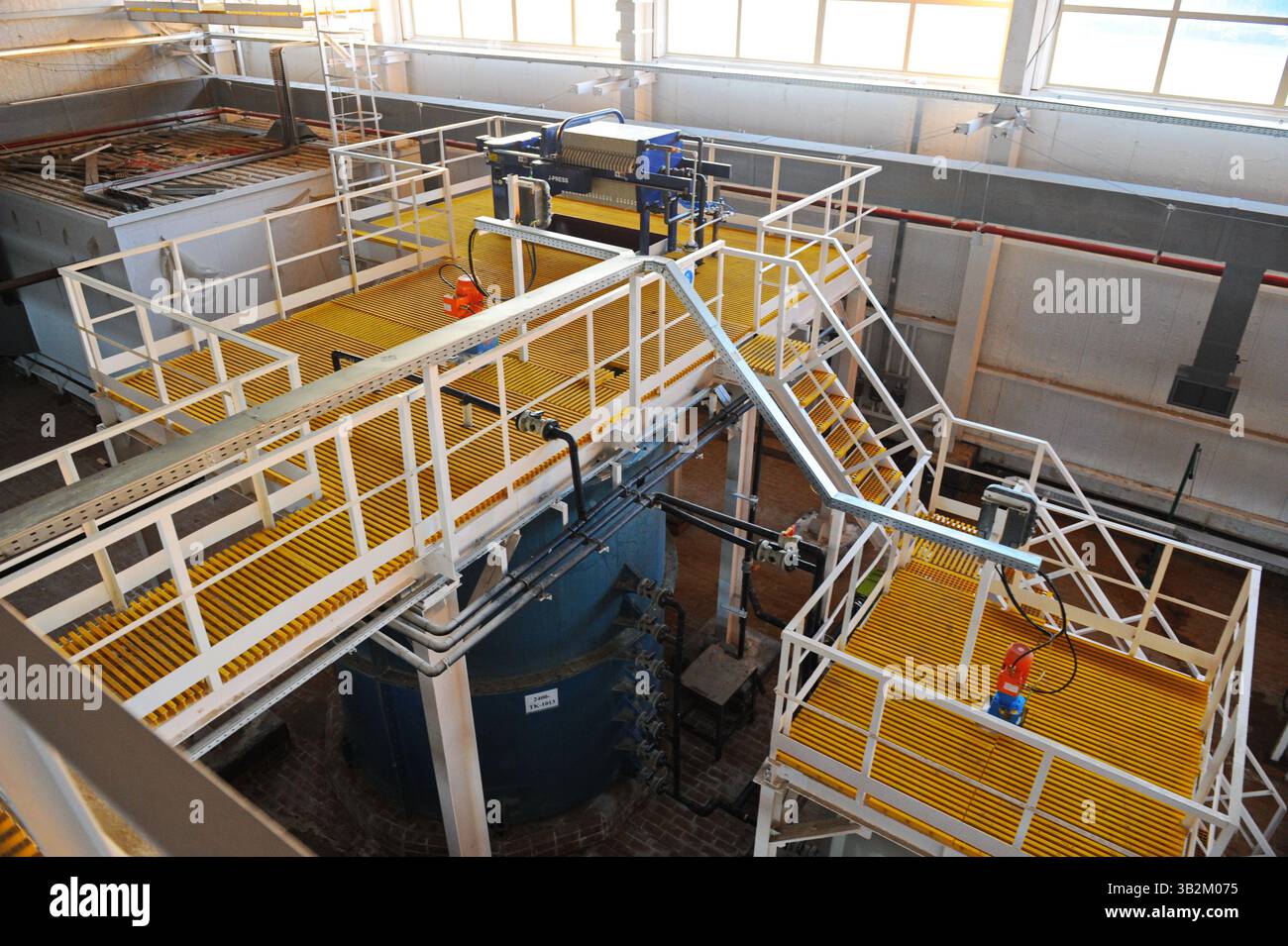 Technical hall with equipment at the enterprise for the extraction and ...
