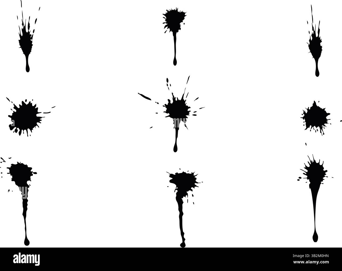 Ink Splatter Vector Art - Creative Design Elements Stock Vector Image ...