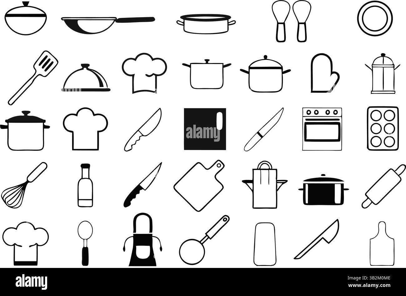 Culinary arts knife Stock Vector Images - Alamy