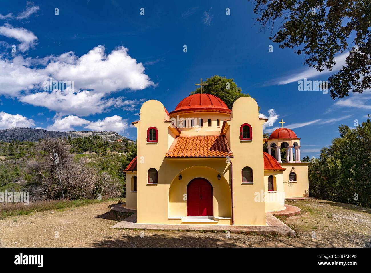 Kapelle beim Kloster Osios David in Drymonas, Insel Euböa oder Evia ...