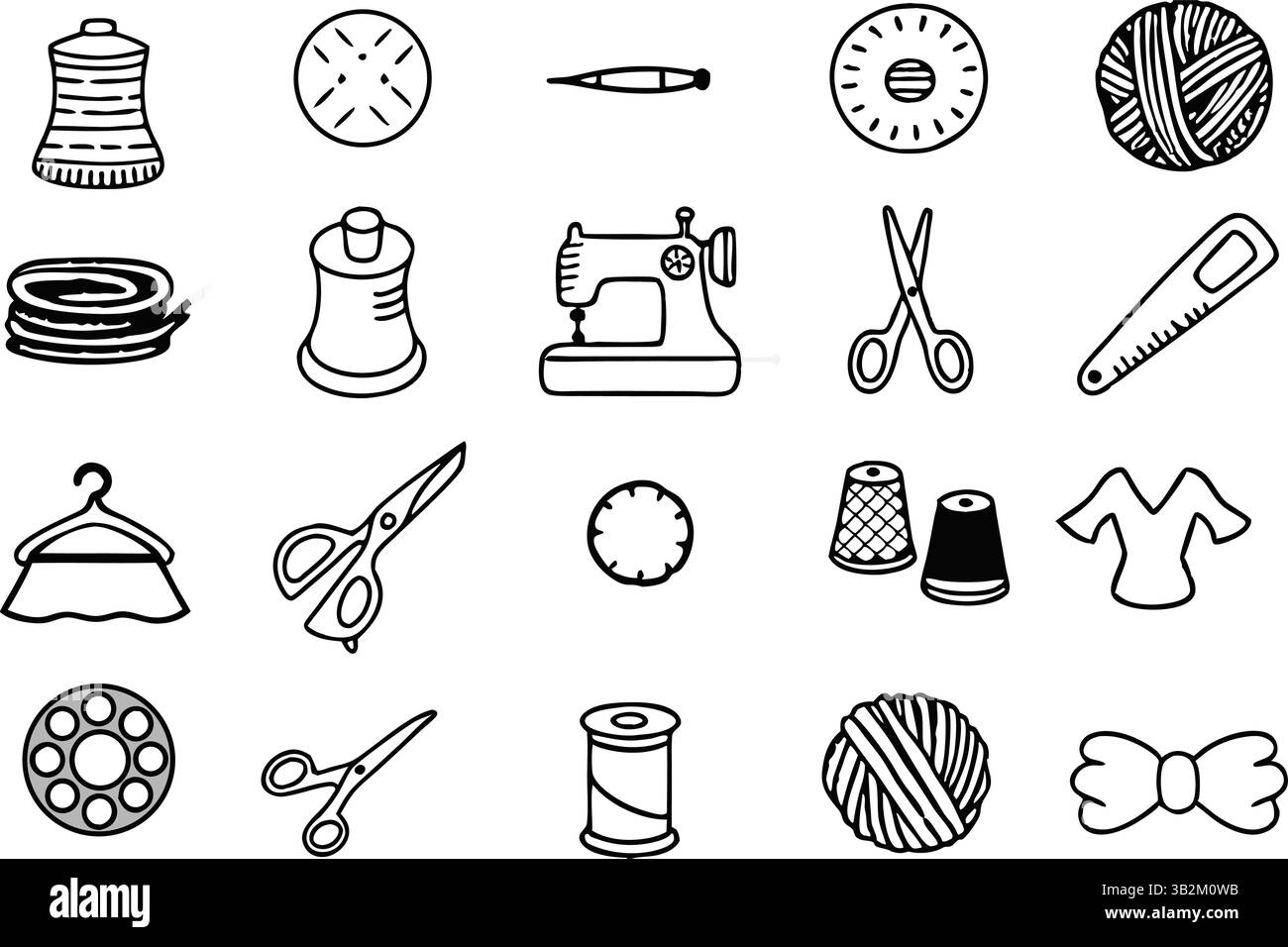 Sewing Kit Stock Illustrations - Vector Design Elements Stock Vector ...