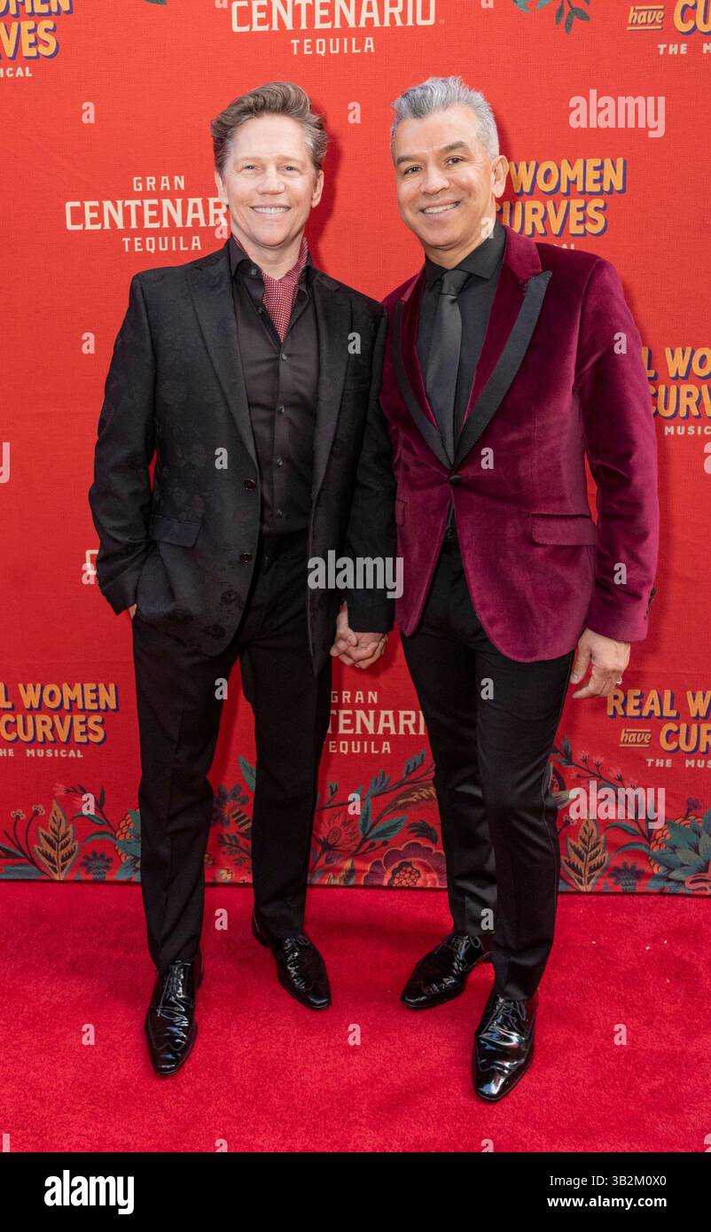 USA. 27th Apr, 2025. Jack Noseworthy and Sergio Trujillo attend opening ...