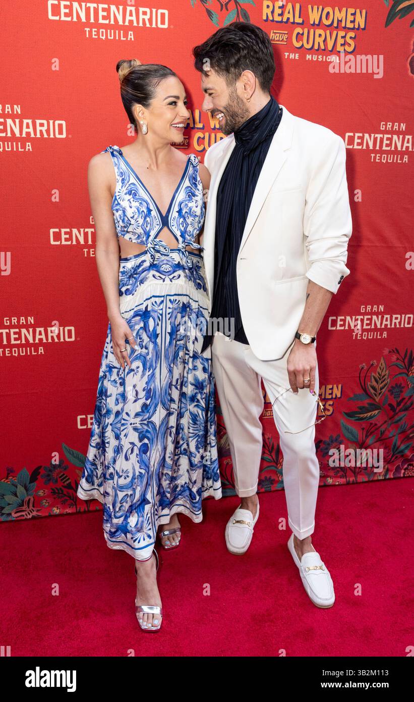 USA. 27th Apr, 2025. Ana Villafane and Matty Maggiacomo attend opening ...