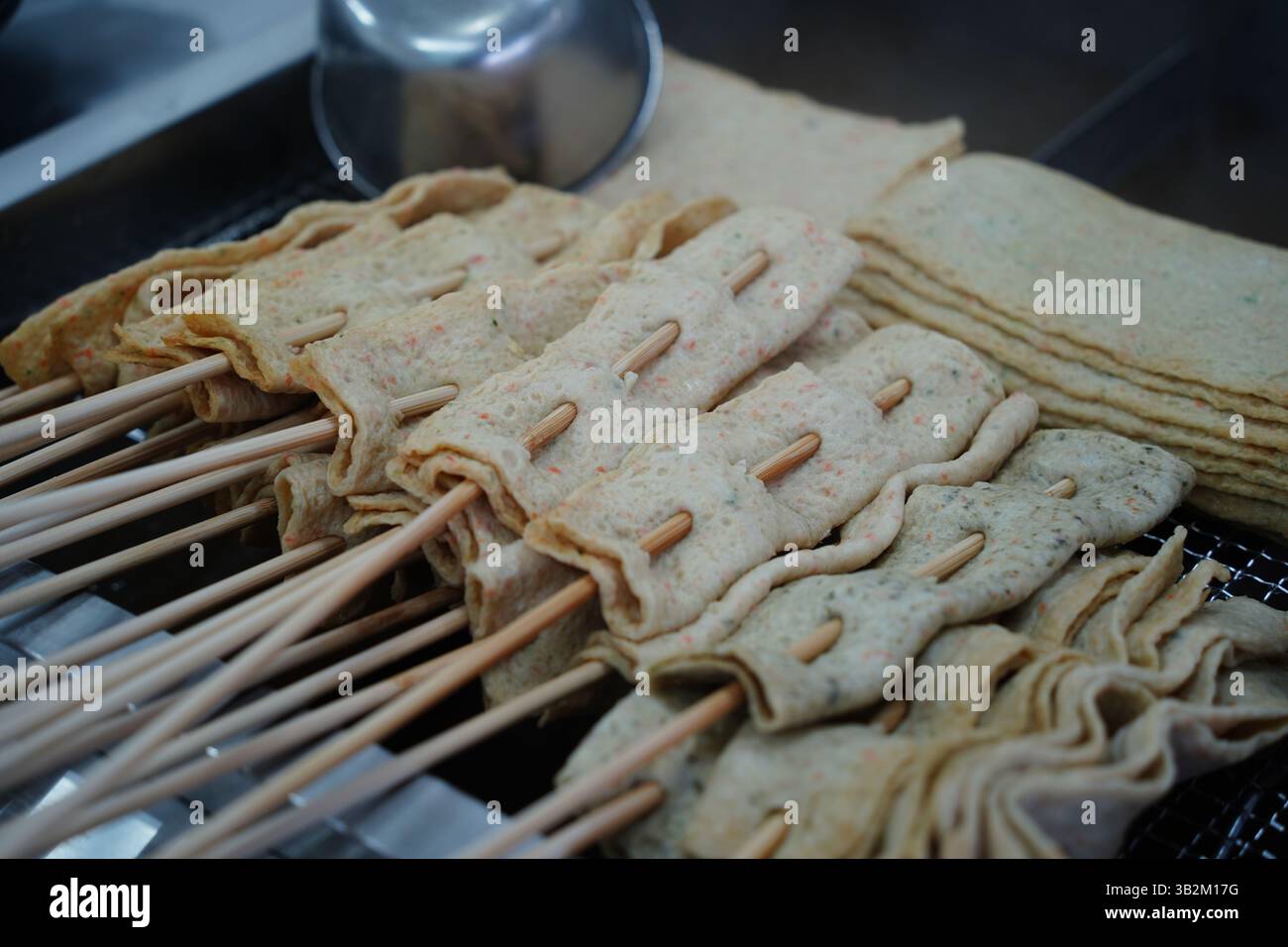 Delicious Korean Fish Cake Skewers in Broth Stock Photo - Alamy