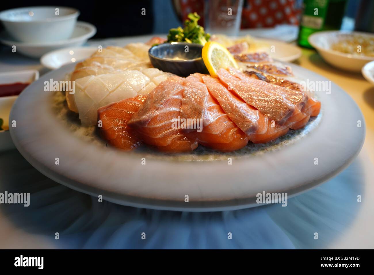 Korean sashimi spread hi-res stock photography and images - Alamy