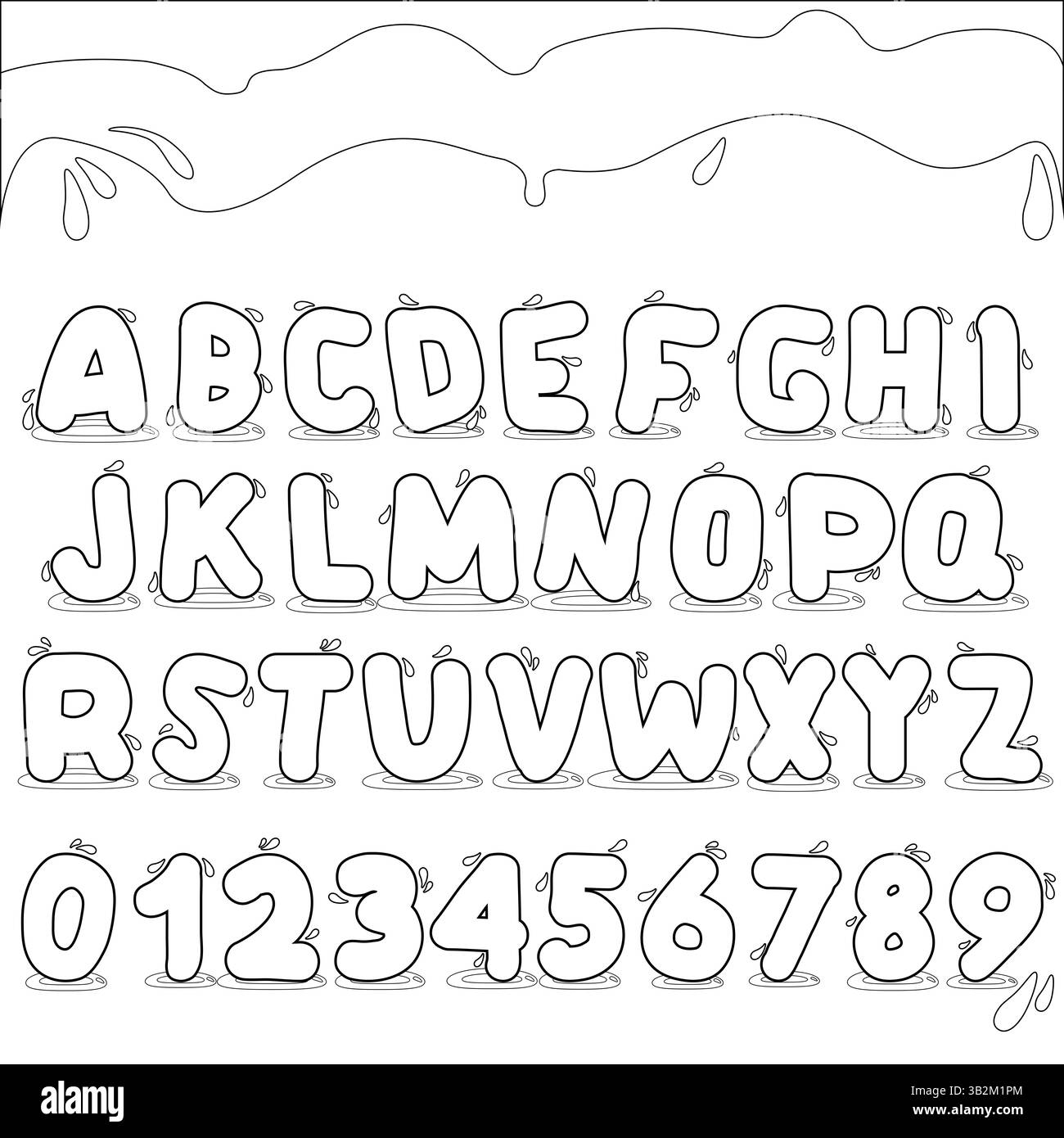 Fonts alphabet Black and White Stock Photos & Images - Alamy