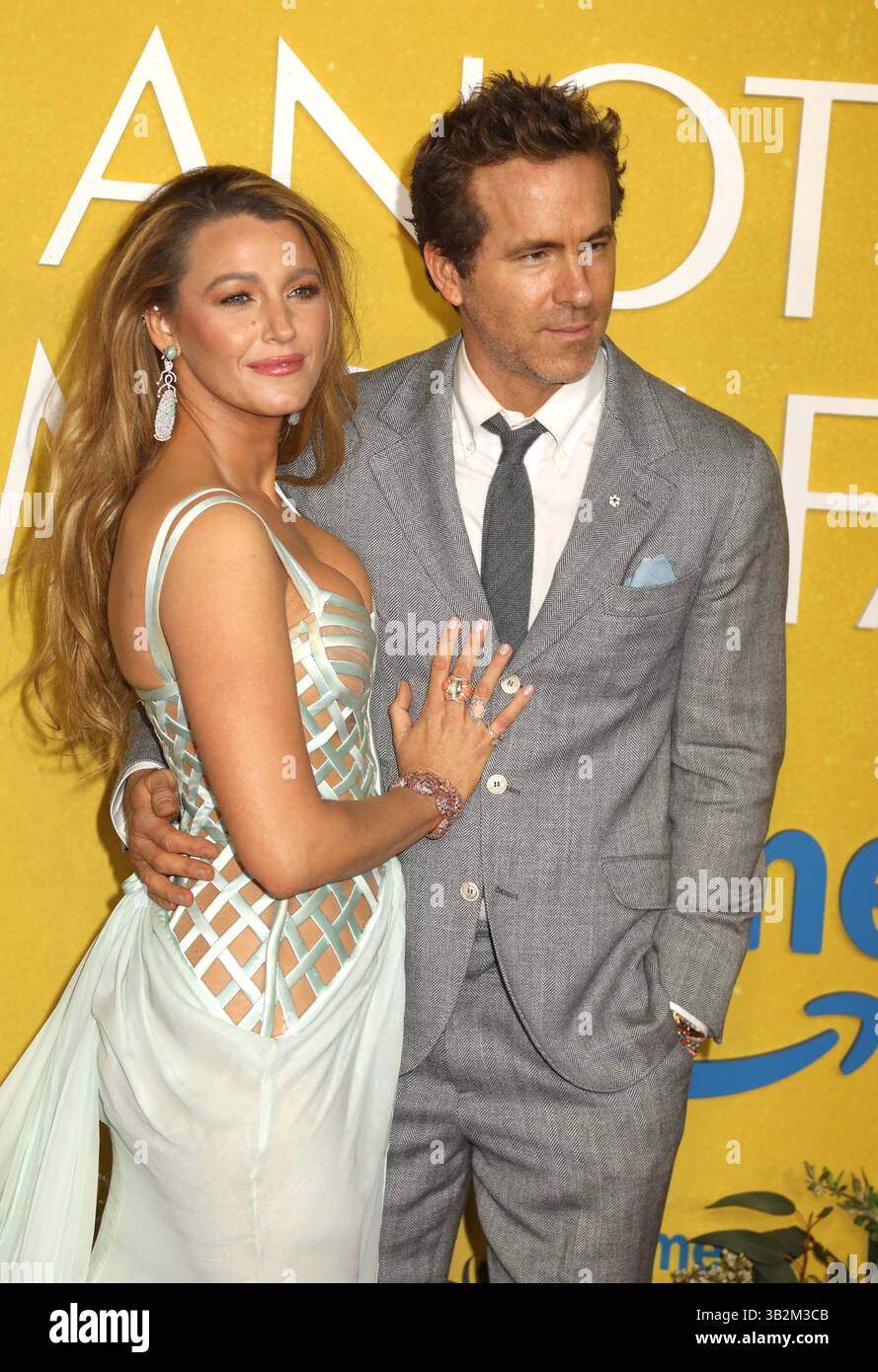 April 27, 2025, New York, New York, USA: Actors BLAKE LIVELY and RYAN ...