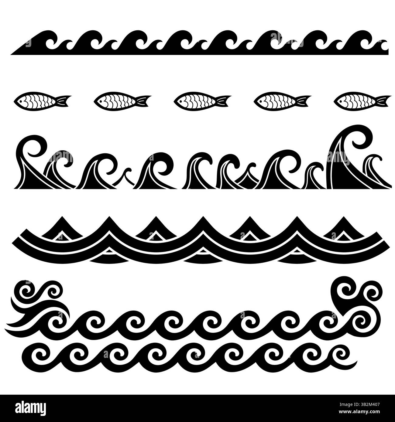 Retro wave set Stock Vector Image & Art - Alamy