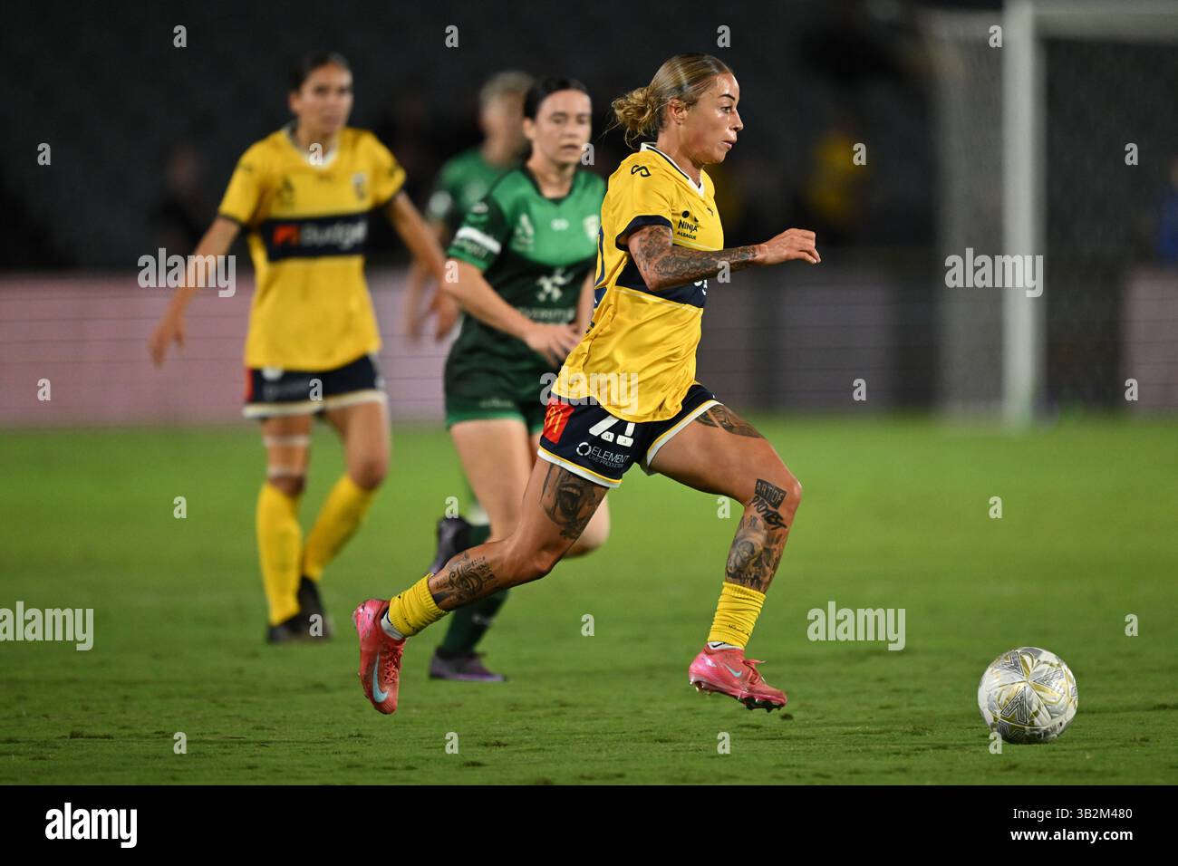 Gosford, Australia. 28th Apr, 2025. Brooke Nunn of the Mariners during ...