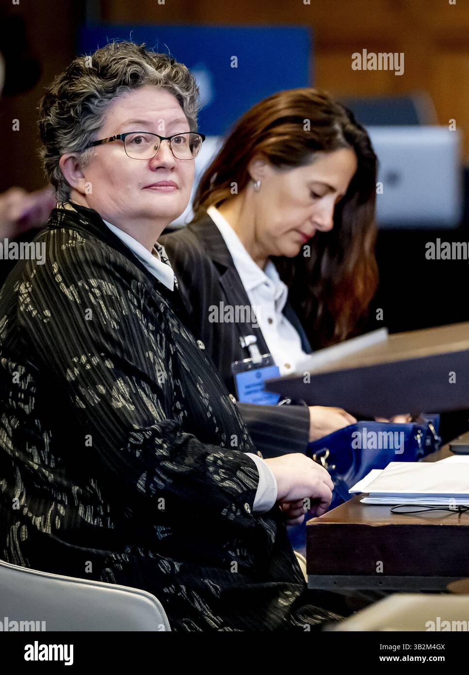 THE HAGUE - Elinor HammarskjÃ¶ld and Ana Peyro Lllopis (r) of the ...