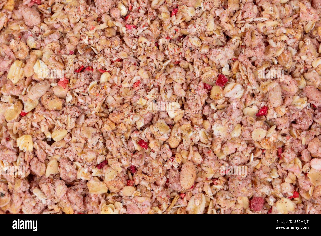 Granola. Muesli texture background. Muesli grain texture pattern. Pile ...
