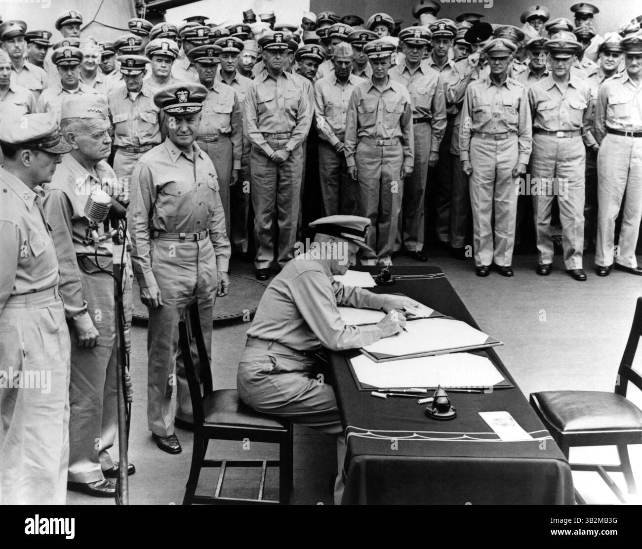 Sept. 2, 1945 - Tokyo, Japan, JPN - US Navy Fleet Admiral Chester W ...