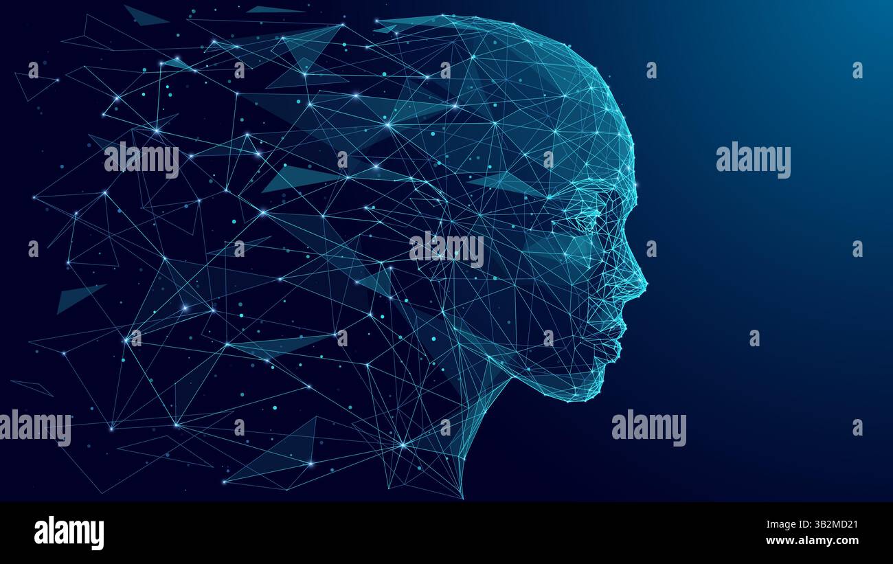 Robot head face recognition Stock Vector Images - Alamy