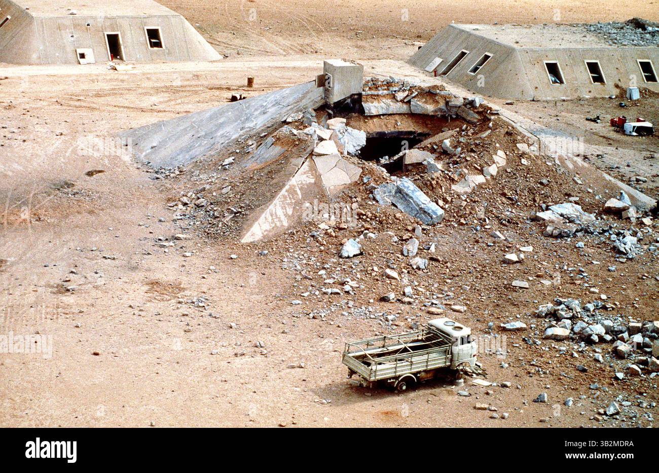Jan. 1, 1991 - Balad, Iraq - Aerial view of a demolished Iraqi ...