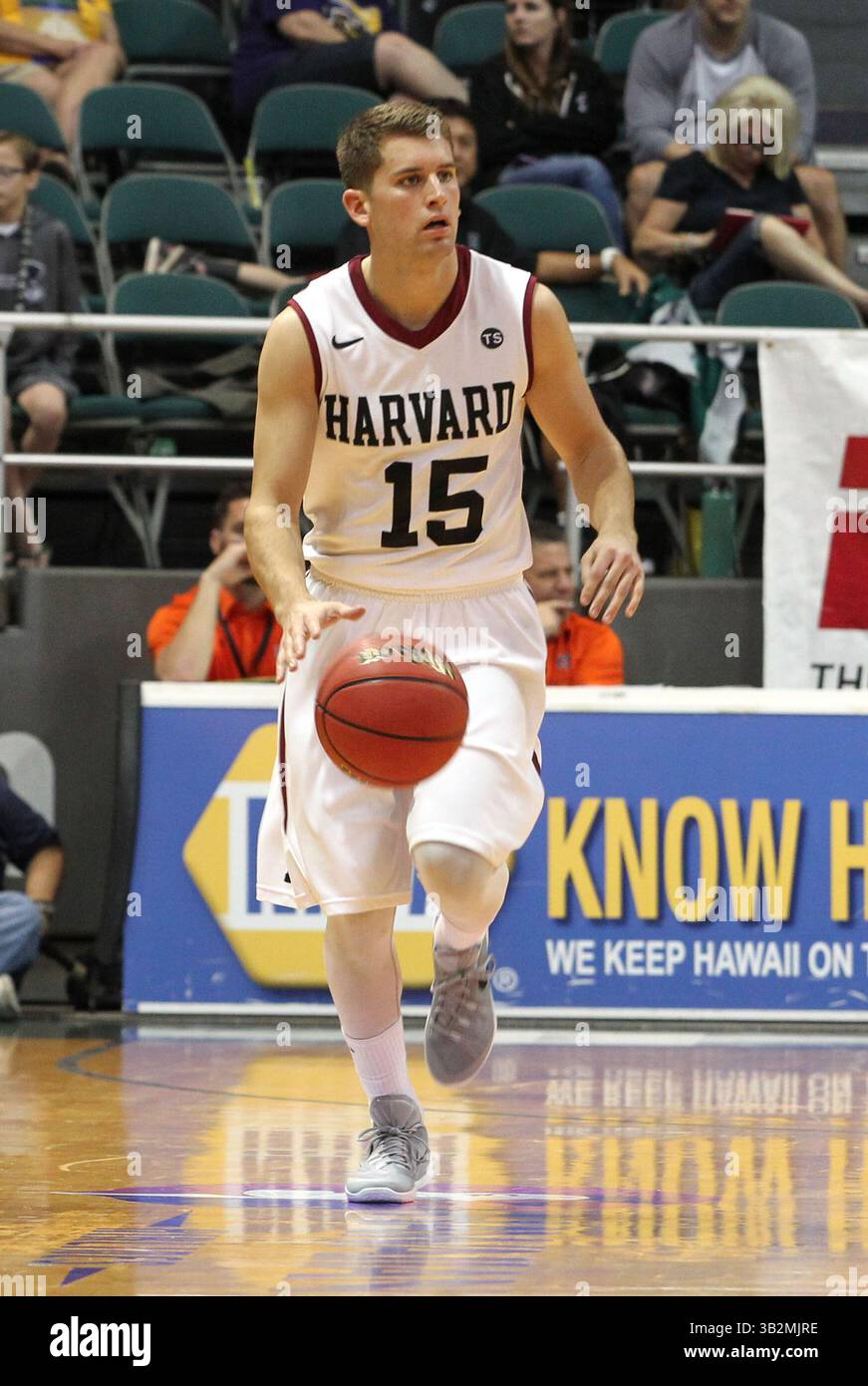 December 22, 2015 - Harvard Crimson guard Corbin Miller (15) during ...