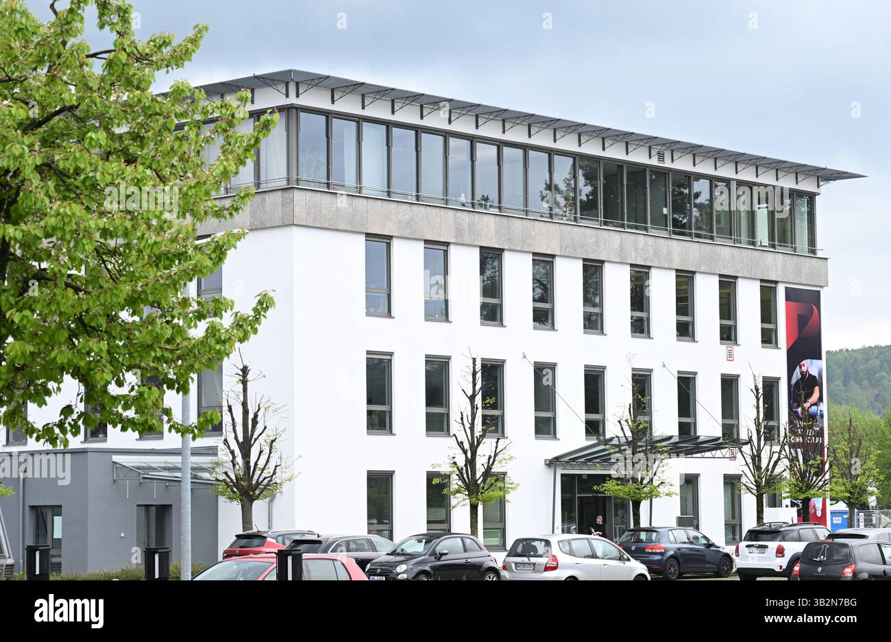 Winterbach, Germany. 25th Apr, 2025. An administration building of ...