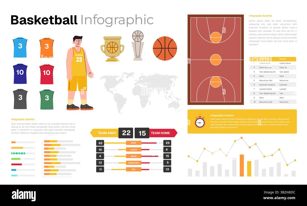 Basketball statistics Stock Vector Images - Alamy