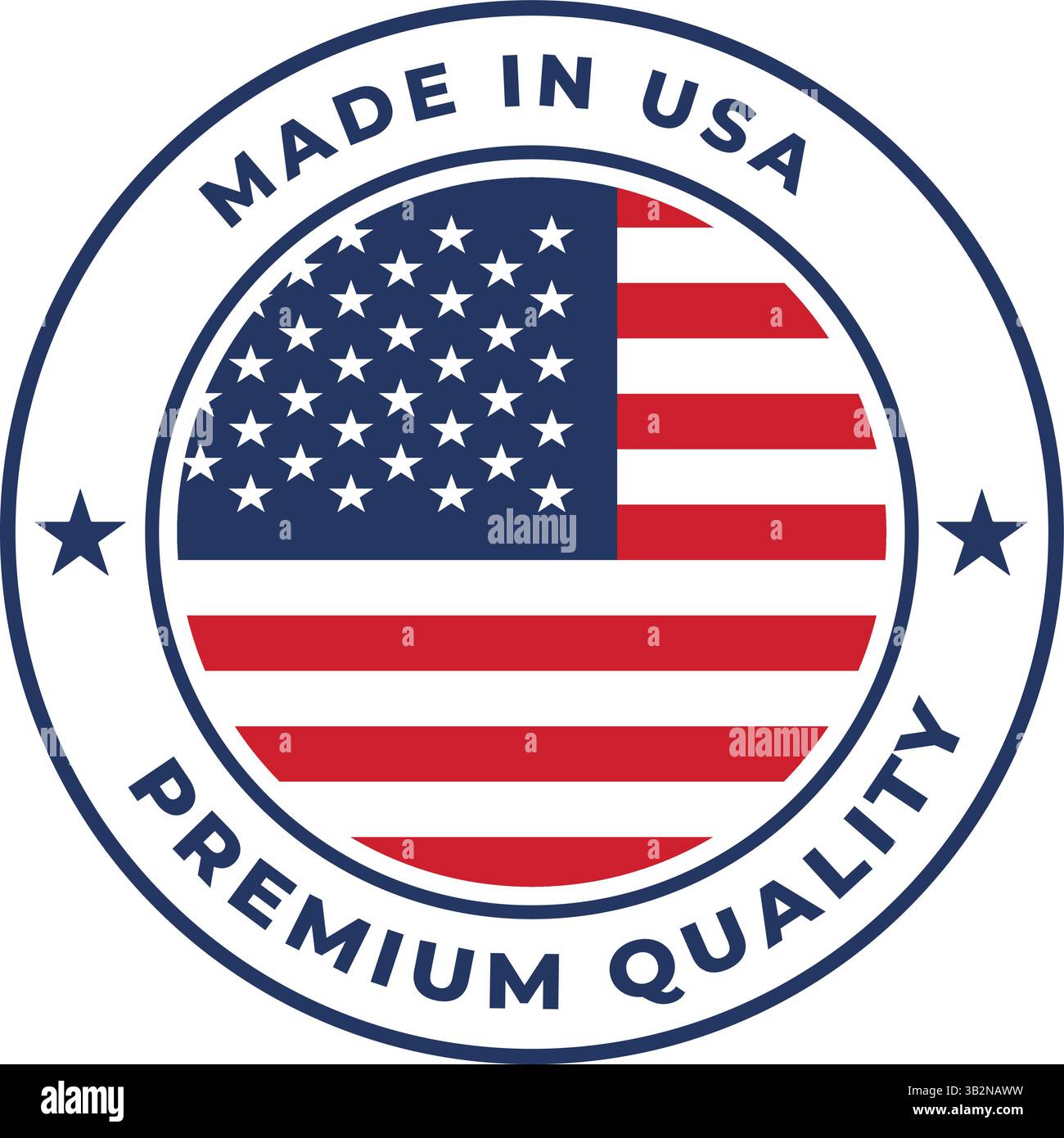 premium made in usa rounded vector badge for products and branding ...